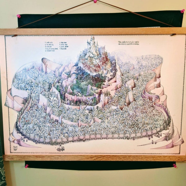 LABYRINTH Movie Map - Original Illustration - Etsy