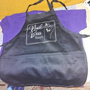 Nails Tech Stylist Apron, Personalized Nails Tech Aprons, Nails Stylist ...