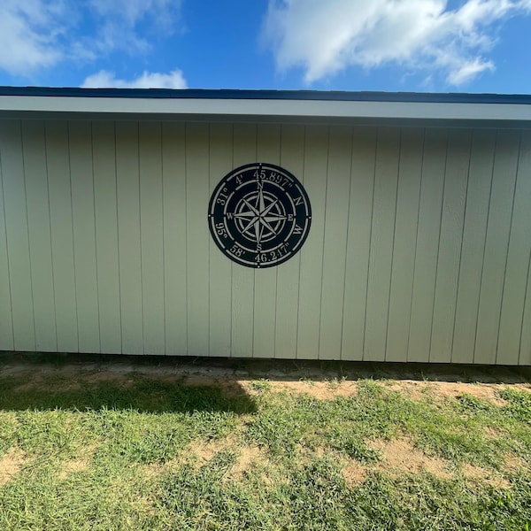 Personalized Compass Rose Metal Sign - Personalized Gifts - Wall Art ...