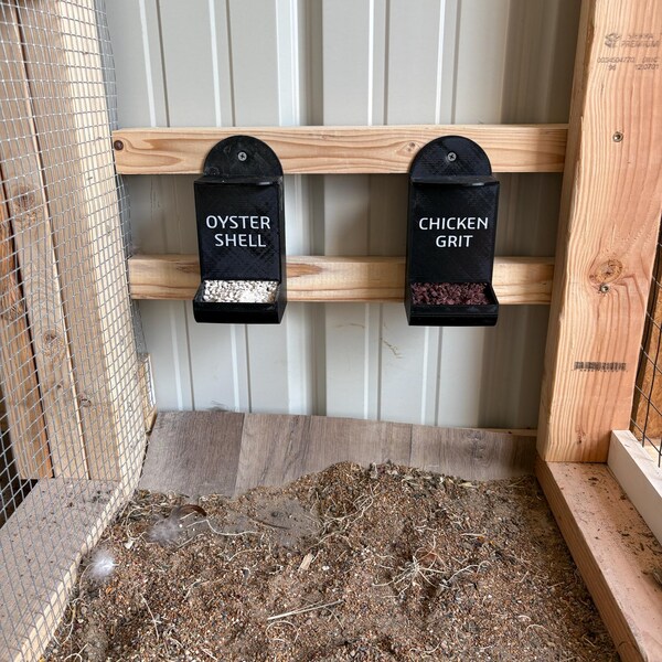 Chicken Oyster Shell/grit Feeder – 3D Printed, Mess-free Design for ...
