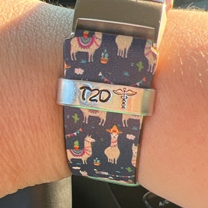 Personalized Medical Alert Watch Band Charm Medical ID Tag - Etsy