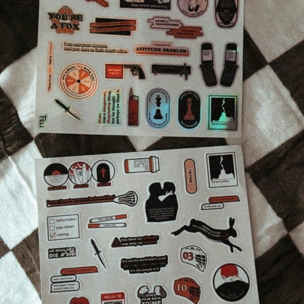 Red, White & Royal Blue Sticker Sheet [1/2] - Etsy