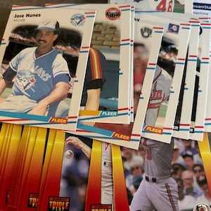 Old Baseball Cards Unopened Packs From Wax Box Vintage 100 - Etsy