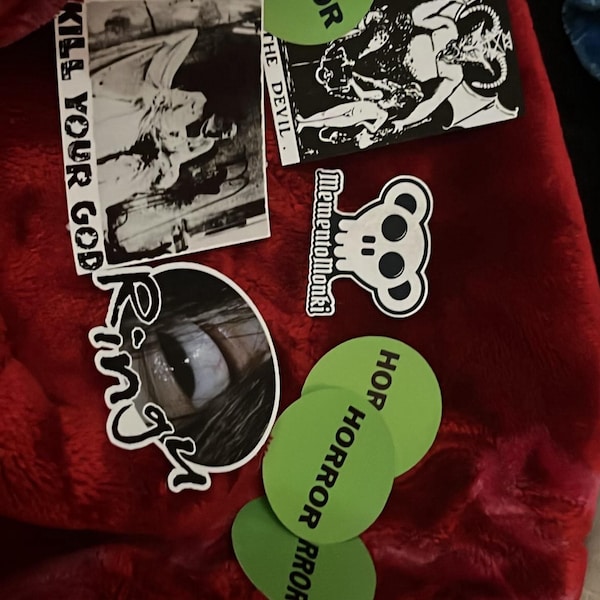 Extreme Gore Horror Stickers Series 2 - 3” Glossy Vinyl 70s Style ...