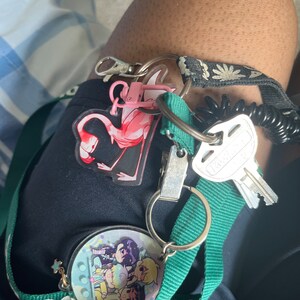 Lolipop Frog Clown /clowncore / Weirdcore / Rainbow Acrylic Keychain ...