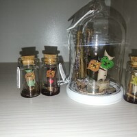 Sml Zelda BOTW Inspired Personalised Korok in a Glass Bottle (G) Gaming ...