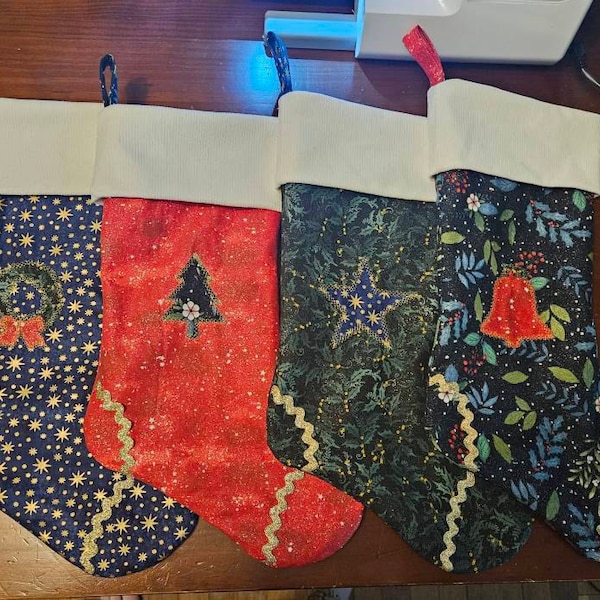Christmas Stocking PDF Pattern DIY Christmas Craft Holiday Sewing ...