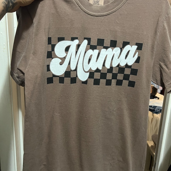 Retro Mama Tank Top, Comfort Colors® Cute Mam Tank, 4th of July Mom ...