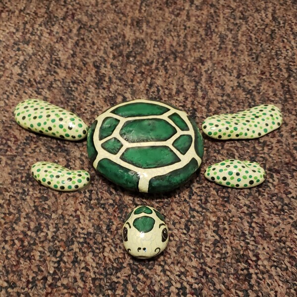 Daisies Over Sparkling Color Painted Rocks - Etsy