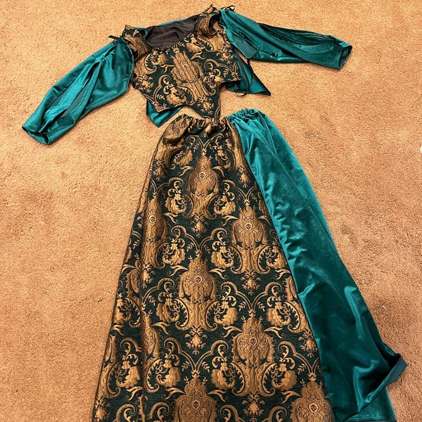 Renaissance Brocade Jacket for Cosplay Victorian Dickens Steampunk ...