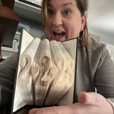 Star of David Folded Book Art - Etsy