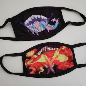 Dragon Fire Monster Dust Face Mask - Etsy