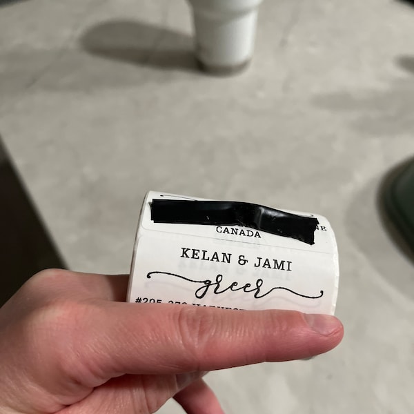 Address Labels ROLLS, Return Address Labels Roll, Custom Guest Address ...