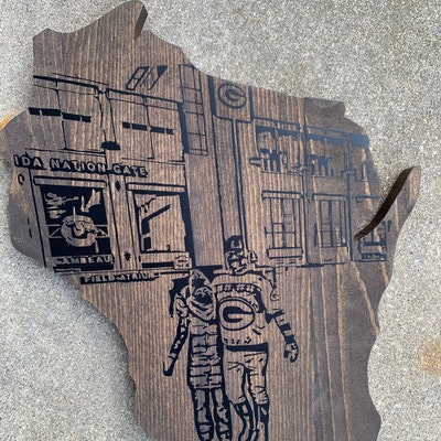 Wisconsin Rustic Wood State, Wooden Wisconsin State, Rustic Wisconsin ...
