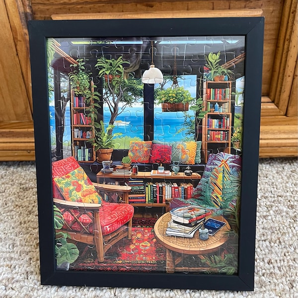 Cozy Book Nook Jigsaw Puzzle Adults Kids 1000+ Pieces | Introvert's ...