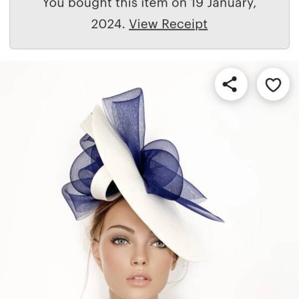 Navy Wedding Hat, Mother of the Bride Hat, Navy Blue Wide Brim ...