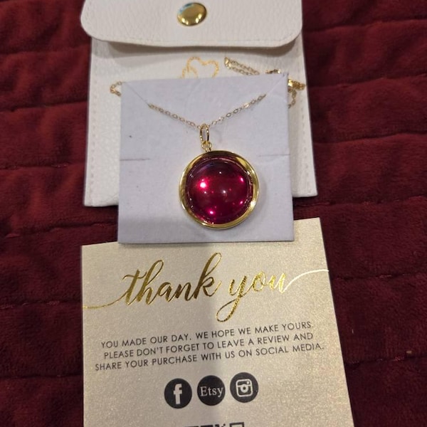 Ruby Amulet Necklace, the Stone Necklace, You Can Unlock Any Door If ...