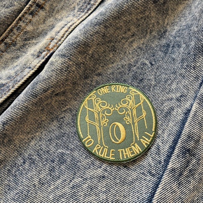 Lord of the Rings Fan Patch Embroidered Patches the Hobbit One Ring to ...
