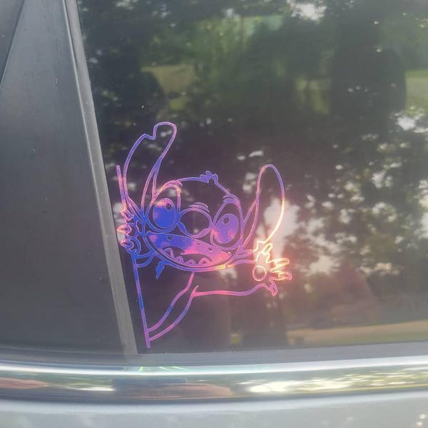 Ohana & Stitch Vinyl Decal | Disney Decal | Car Window Decal | Laptop ...
