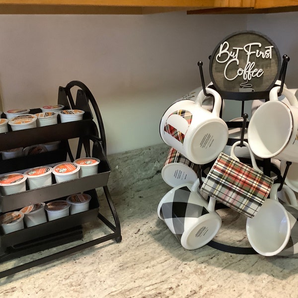 But First Coffee ,coffee Bar Sign,rustic Small Coffee Signs, Round ...