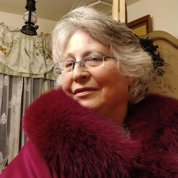 Elegant Navy Blue Fox Fur Shawl Stole Wrap by Zerra Boutique Perfect ...
