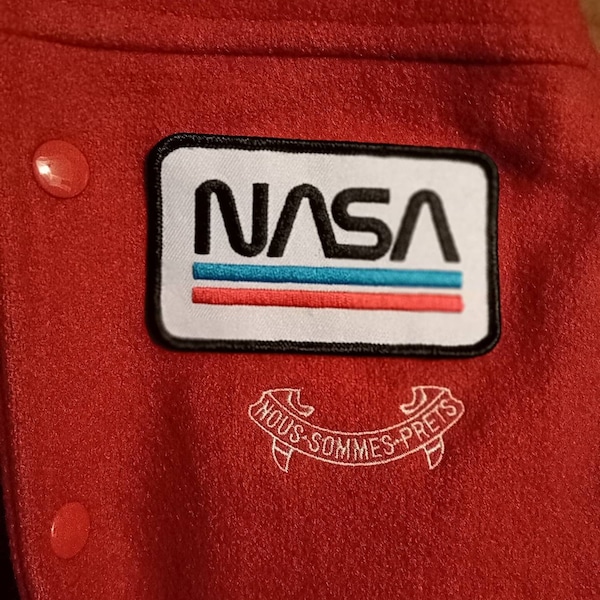 NASA Patch | NASA Worm Logo Iron on Patches | Embroidered Sew on STEM ...