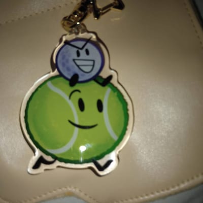 BFDI Keychains 2.5 Acrylic Firey, Bubble, Teardrop, Golfball ...