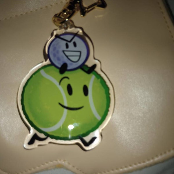 BFDI Keychains - 2.5" Acrylic - Firey, Bubble, Teardrop, Golfball ...