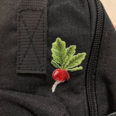 Turnip Radish Garden Vegetable Embroidered Patch Iron on Applique ...