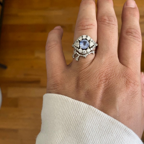 Konstellation Diamant Ring 14K 18K Massivgold, Wassermann Fische Widder ...