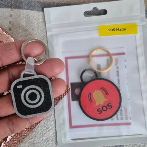 Sos Emergency Contact Keychain Medical Alert Device Data Storage Safety ...