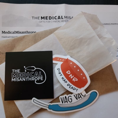 Funny Healthcare Sticker for ER Nurse Emergency Medicine Doctor ...