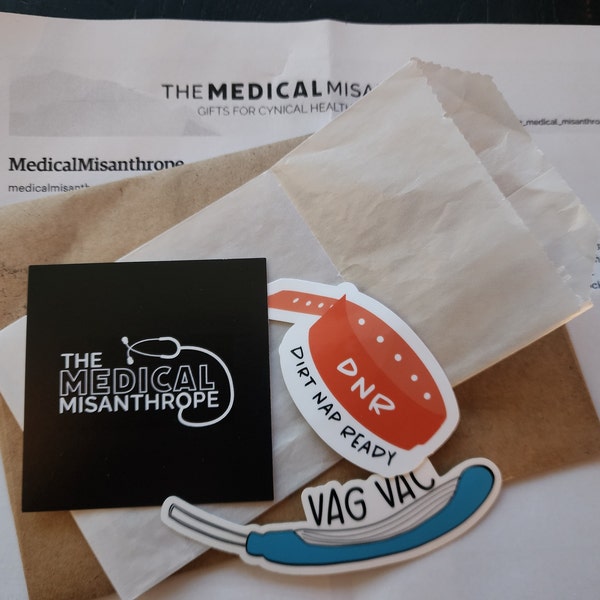 MD Aware Sticker, Funny Doctor Decal, Health Care Humor, Snarky ...