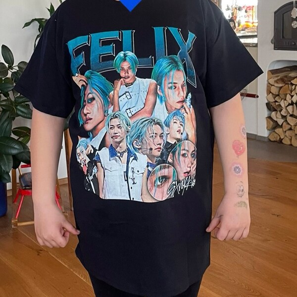 Felix Stray Kids Graphic Shirt, Felix Kpop Bootleg Shirt, Felix Retro T ...
