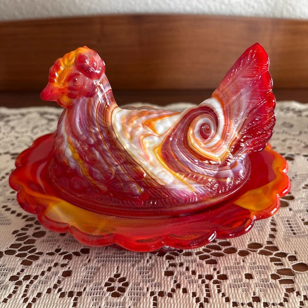 Vintage Imperial Carnival Glass Vase Jack in the Pulpit Curled Rib ...