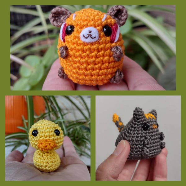 9-in-1 Amigurumi Animals Crochet Pattern Bundle / Hedgehog Red Panda ...