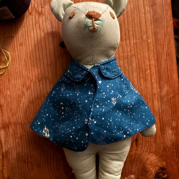 Miniature Coat PDF Sewing Pattern / Reversible Doll Jacket With Hood or ...