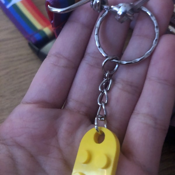 Personalized Love Heart Keychain Made From Bricks - Etsy UK