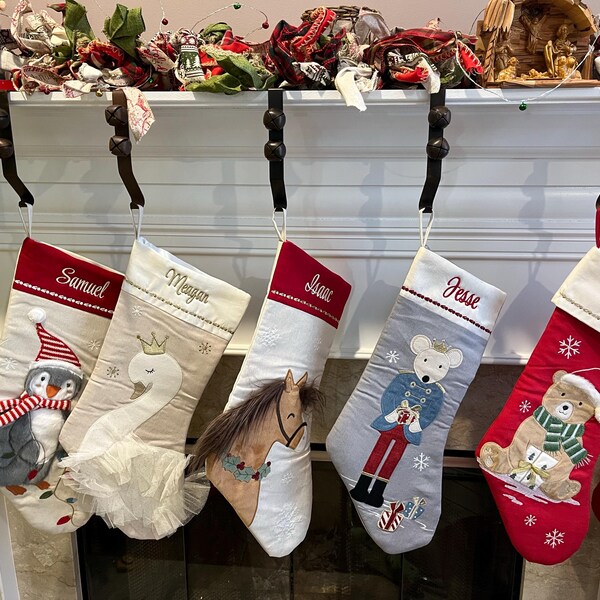 Personalized Needlepoint Christmas Stockings, Monogrammed Family Gifts ...