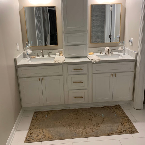 Hand-knitted,knit Wool Cream & Rose Lap Rug Throw Blanket 1'5'' X 2'7 ...