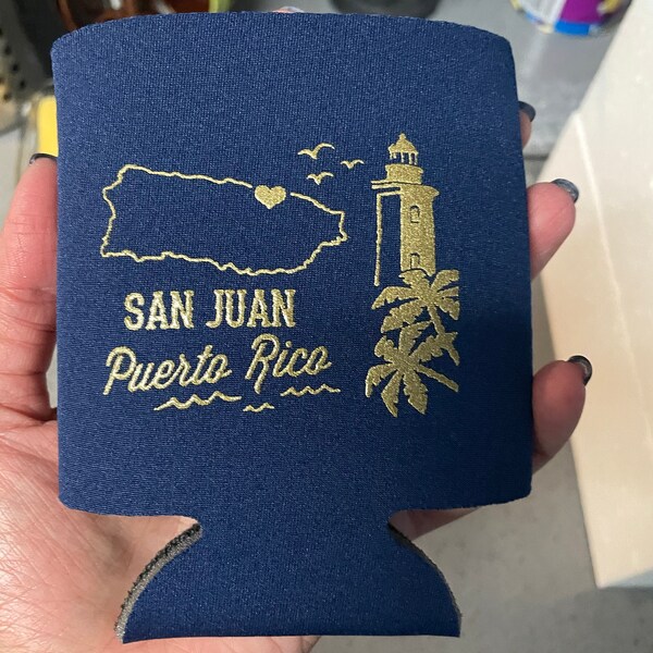 Puerto Rico Wedding Favors, Coolies, Destination Wedding Gift, Puerto ...