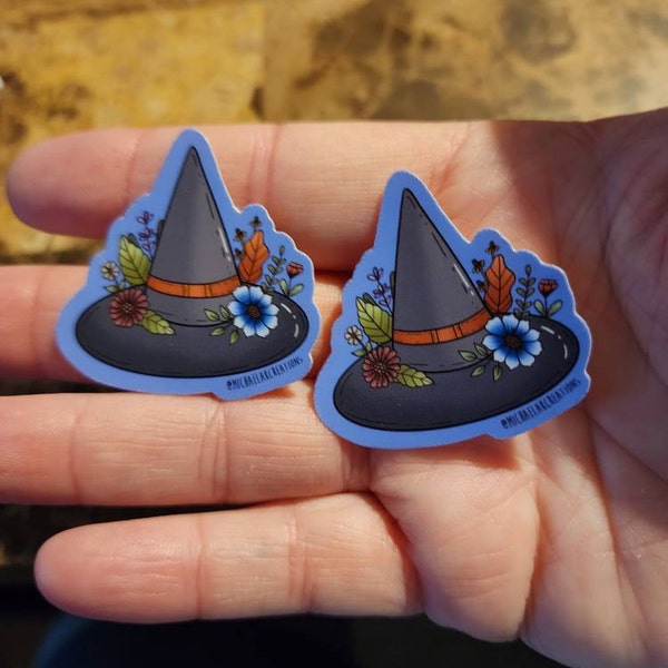 Witch Stickers | Witches Hat Sticker | Stickers for Hydroflask ...