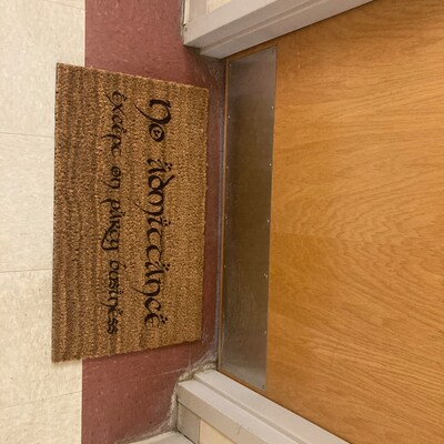 Buffy the Vampire Inspired Door Mat Welcome to the Hellmouth - Etsy