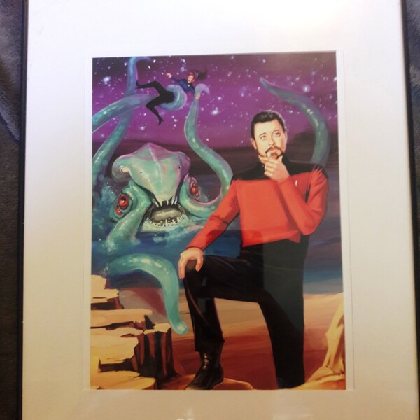 Star Trek William Riker Wall Art Print - Next Generation, TNG, Number ...