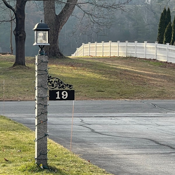 Driveway Address Sign - Double Sided Reflective Marker for 911 High ...