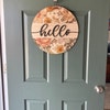 Spring Round Sign, Personalized Wood Sign, Round Wood Sign, Nursery ...