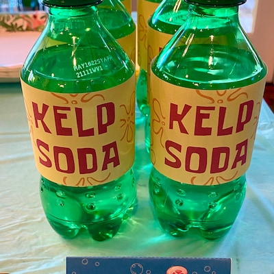 Kelp Soda Under the Sea Drink Bottle Labels Printable Instant Download ...