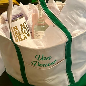 Ironic Canvas Tote Bag, Monogram Canvas Tote Bag, Custom Tote Bag Gift ...