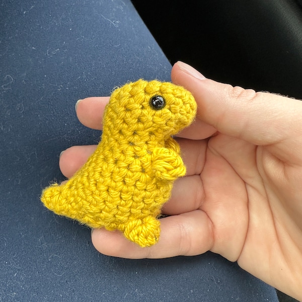 TINY-REX the Pocket Dino Amigurumi Crochet Pattern · Free DIY Video ...
