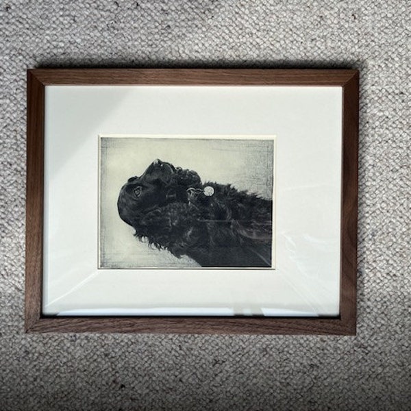 Solid Walnut Canvas Float Frame - Etsy UK